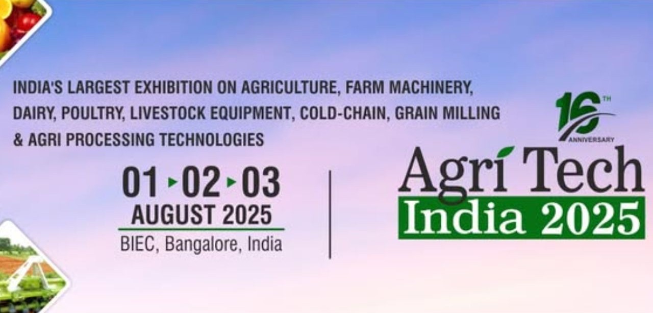AgriTech India 2025, BIEC, Bangalore, 01-03 August 2025