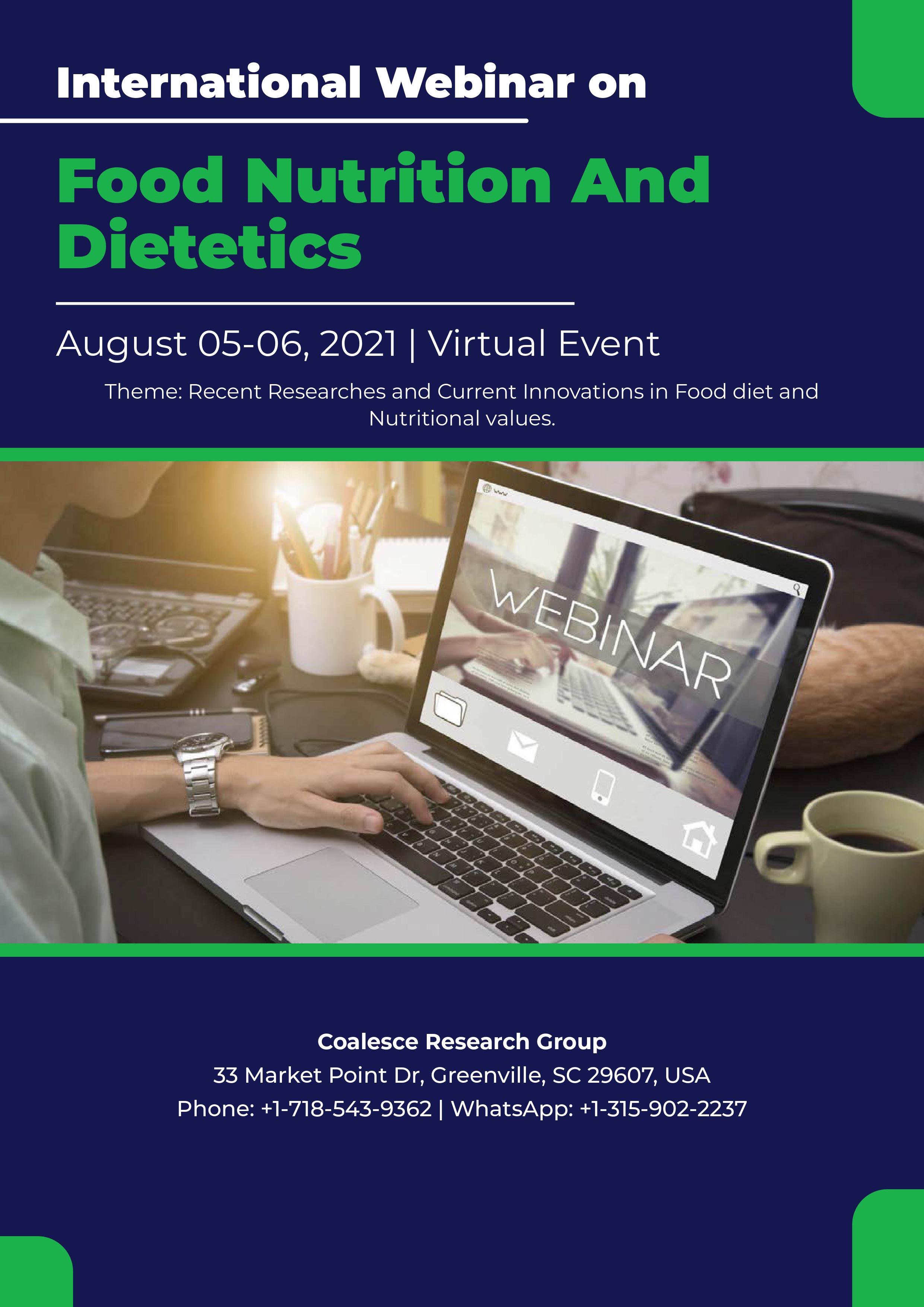 Webinar on Food Nutrition and Dietetics