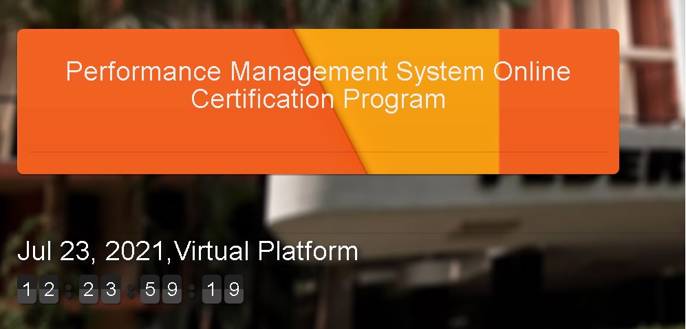 Performance Management System Online Certification Program