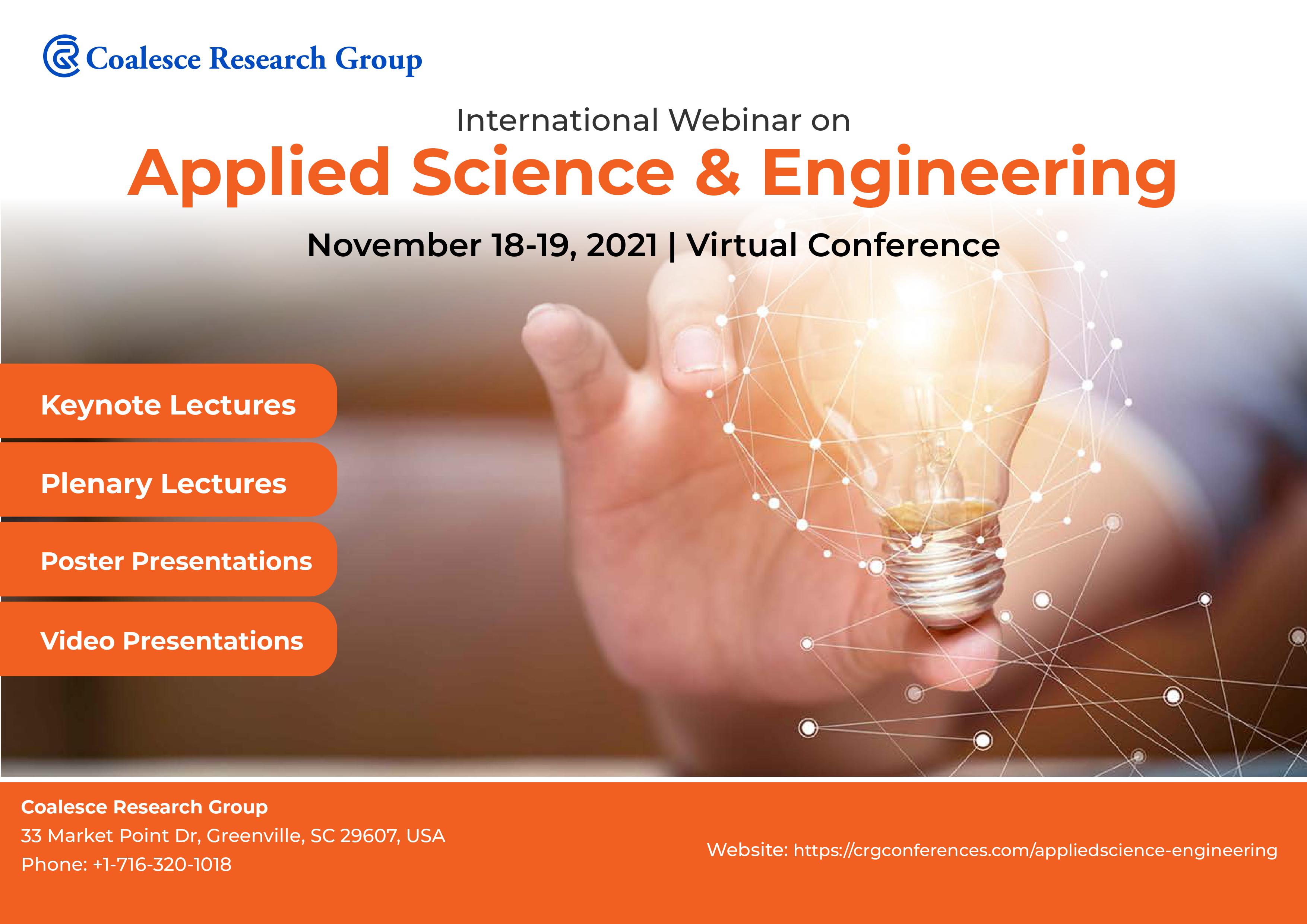 International Webinar on Applied Science & Engineering