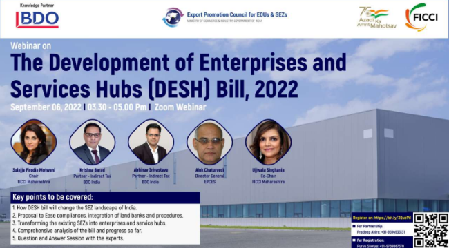 Webinar on Development of Enterprises & Services Hubs