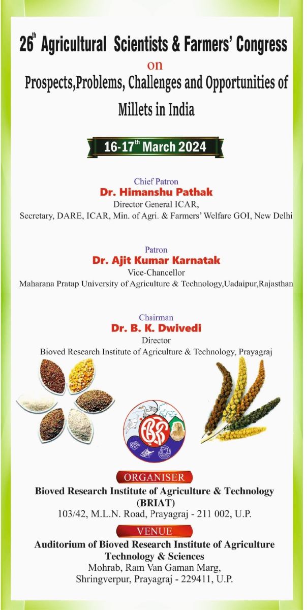 26th Agricultural Scientists & Farmers’ Congress